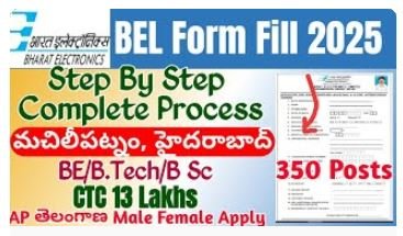 BEL Probationary Engineer Recruitment 2025 Apply Online for 350 Posts ...