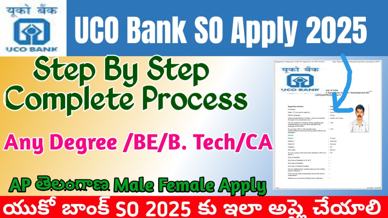 UCO Bank SO Recruitment 2024-25 Apply Online for 68 Posts - EJC Official